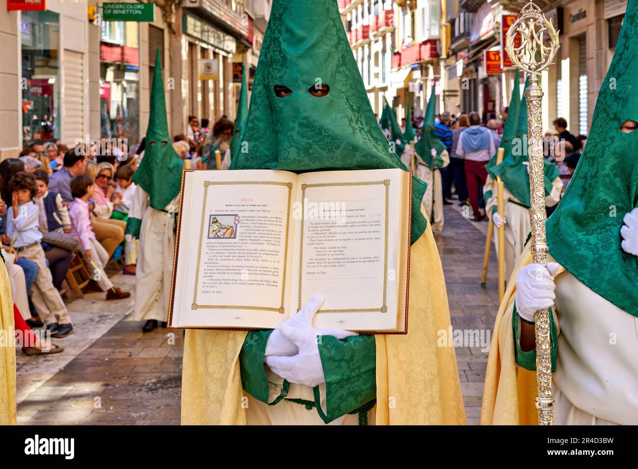Andalusia Spain. Procession at the Semana Santa (Holy week) in Malaga ...