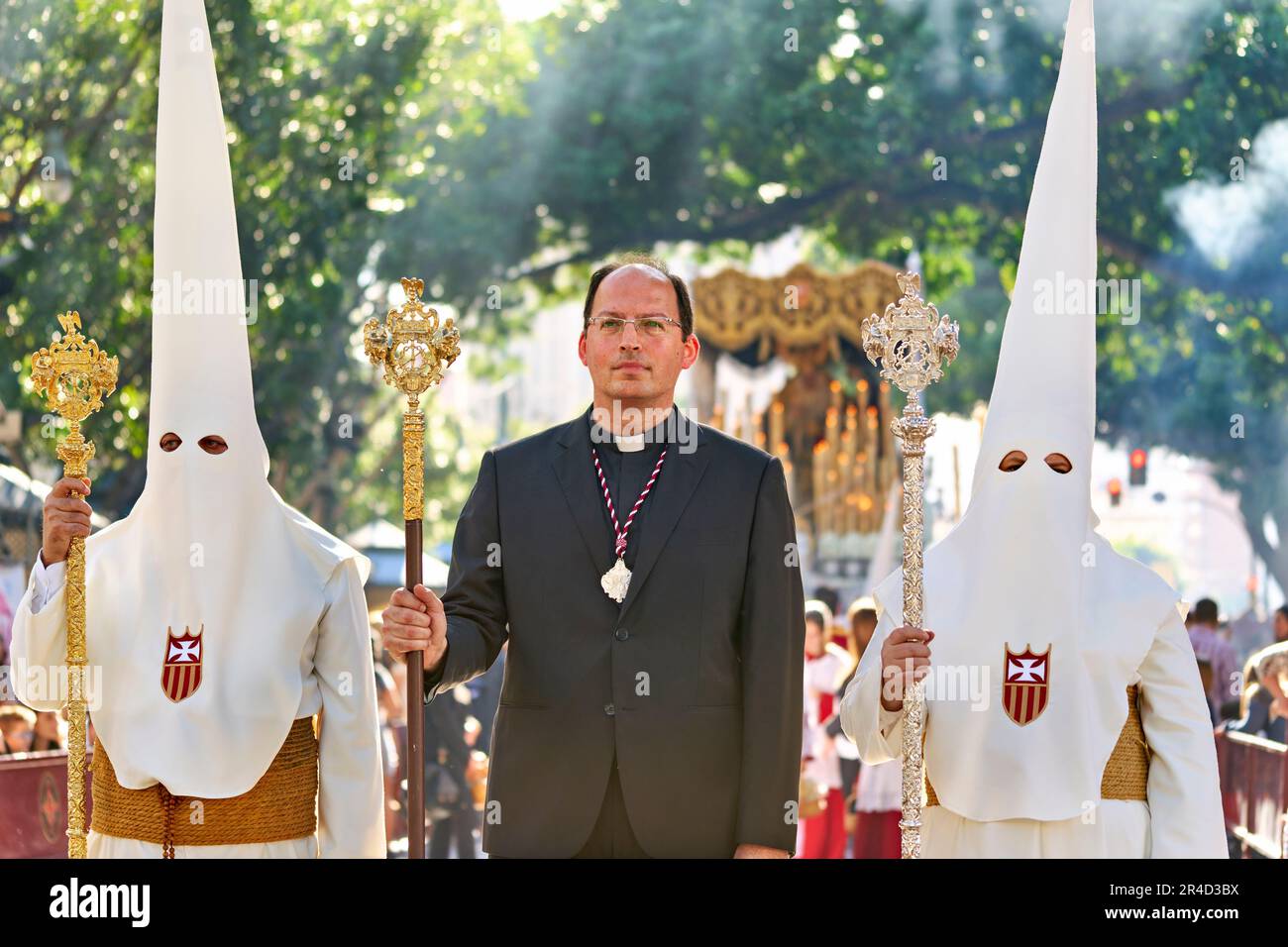 Andalusia Spain. Procession at the Semana Santa (Holy week) in Malaga ...
