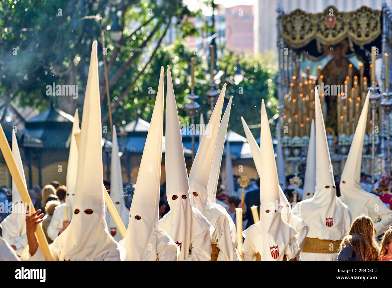 Andalusia Spain. Procession at the Semana Santa (Holy week) in Malaga ...
