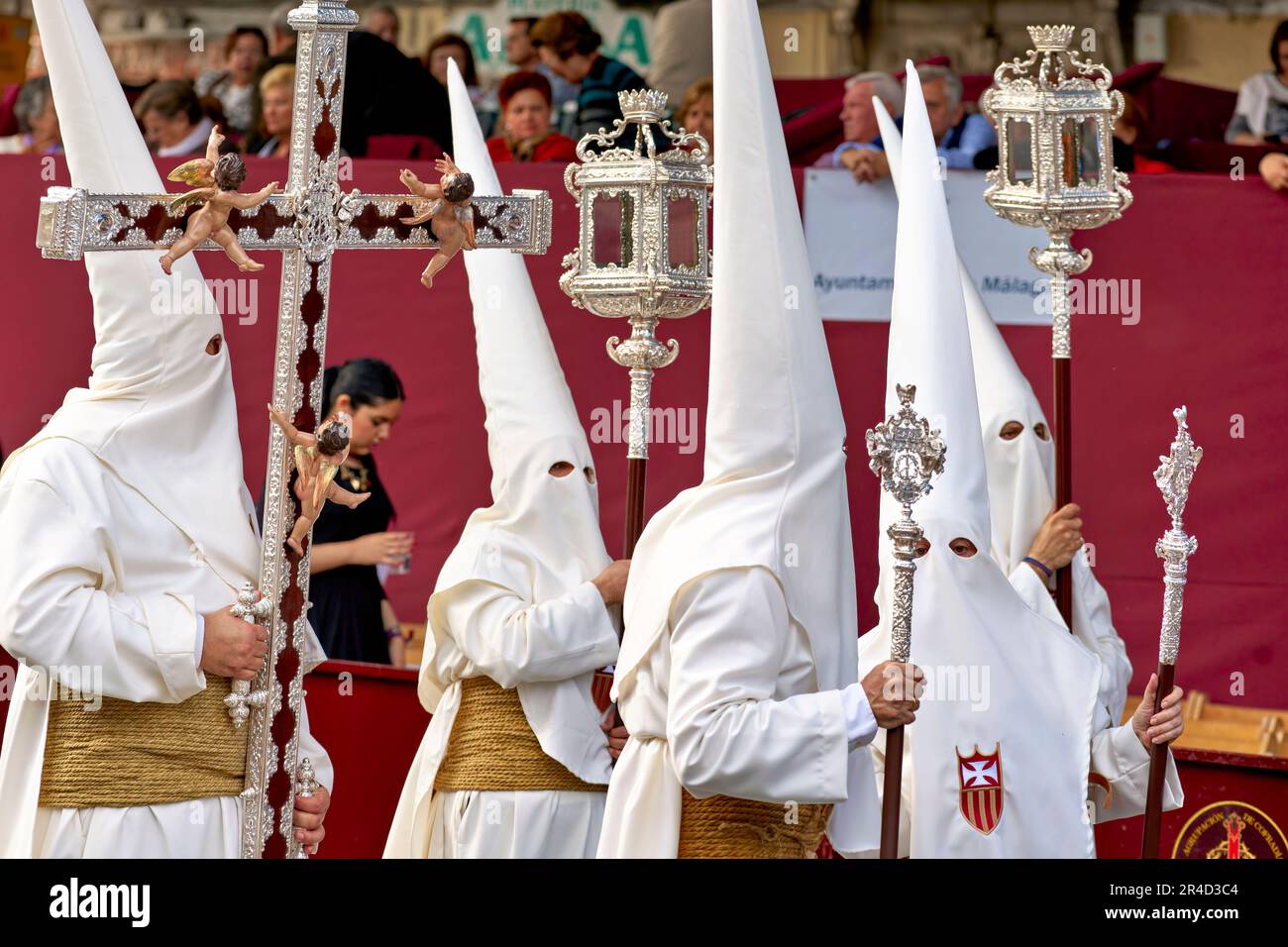 Andalusia Spain. Procession at the Semana Santa (Holy week) in Malaga ...