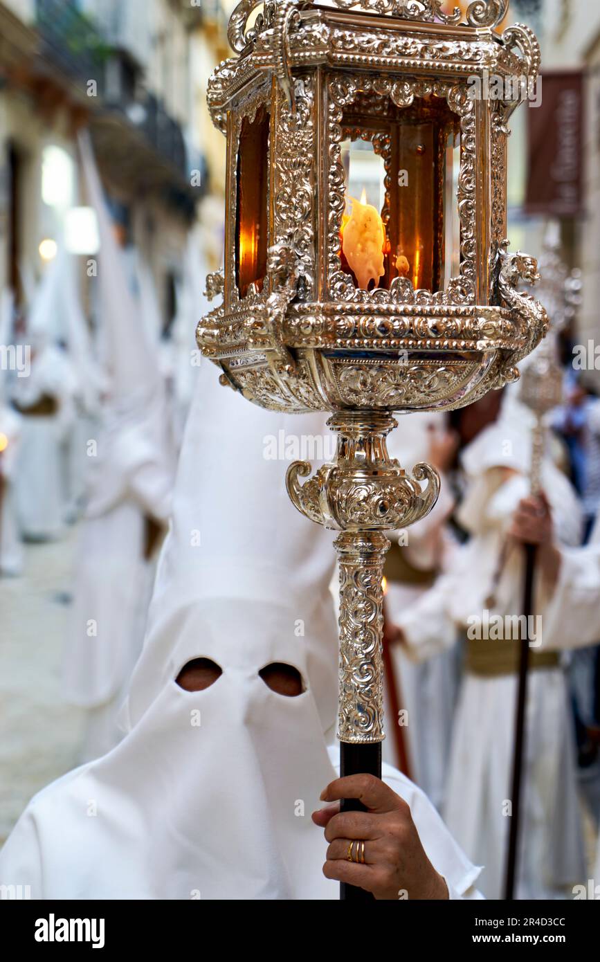 Andalusia Spain. Procession at the Semana Santa (Holy week) in Malaga ...