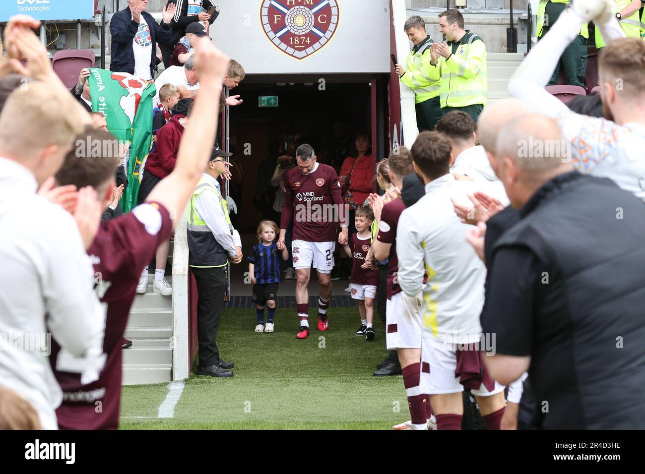 Tynecastle Park. 27 May 2023. Cinch Premiership. Heart of Midlothian v ...