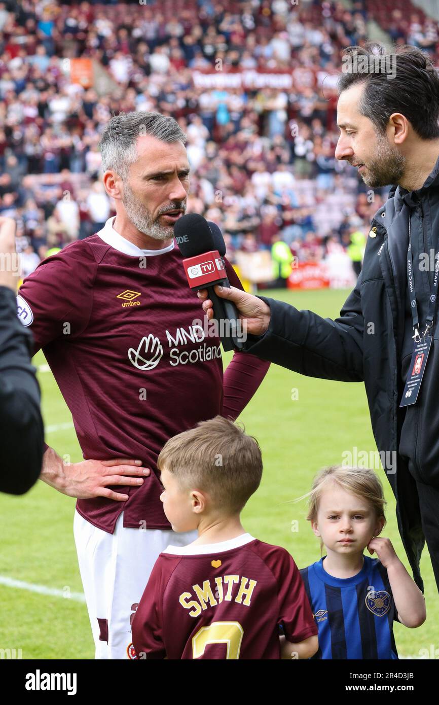 Tynecastle Park. 27 May 2023. Cinch Premiership. Heart of Midlothian v ...