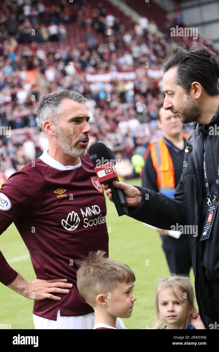 Tynecastle Park. 27 May 2023. Cinch Premiership. Heart of Midlothian v ...