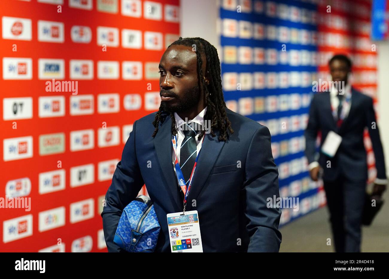 Coventry City's Fankaty Dabo arrives for the Sky Bet Championship play ...