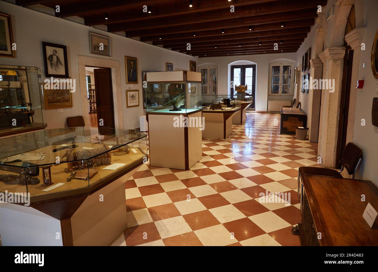 The popular Maritime Museum of Kotor, Montenegro, details the city's ...