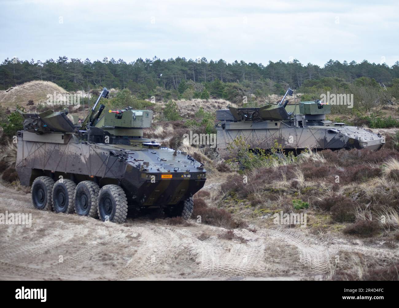 Danish soldiers assigned to the 1st Artillery Battalion conduct live ...