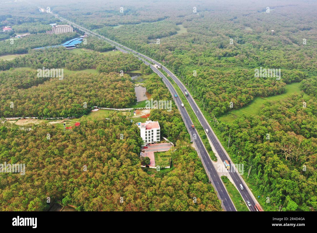 Gazipur, Bangladesh - May 25, 2023: Bhawal National Park is a nature reserve and the national ...