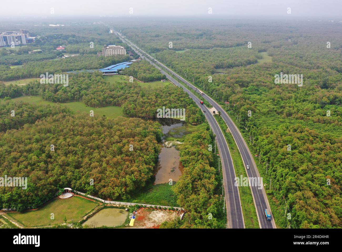 Gazipur, Bangladesh - May 25, 2023: Bhawal National Park is a nature reserve and the national ...