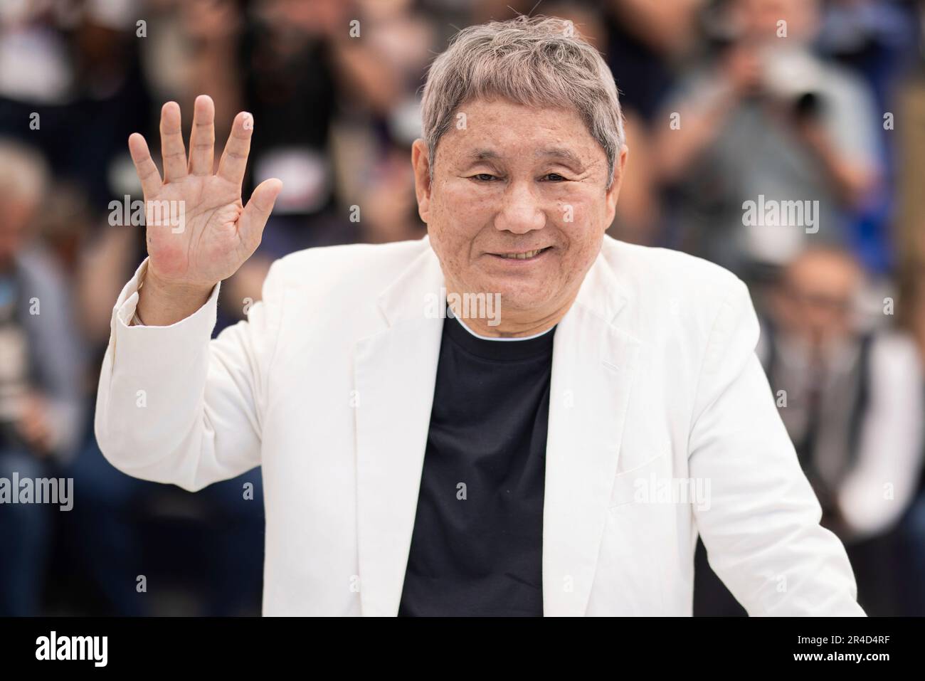 Director Takeshi Kitano poses for photographers at the photo call for ...