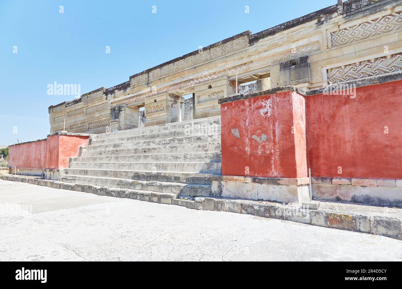 The unique ruins of Mitla, in Oaxaca, Mexico, was a Zapotec and Mixtec city known for its ...