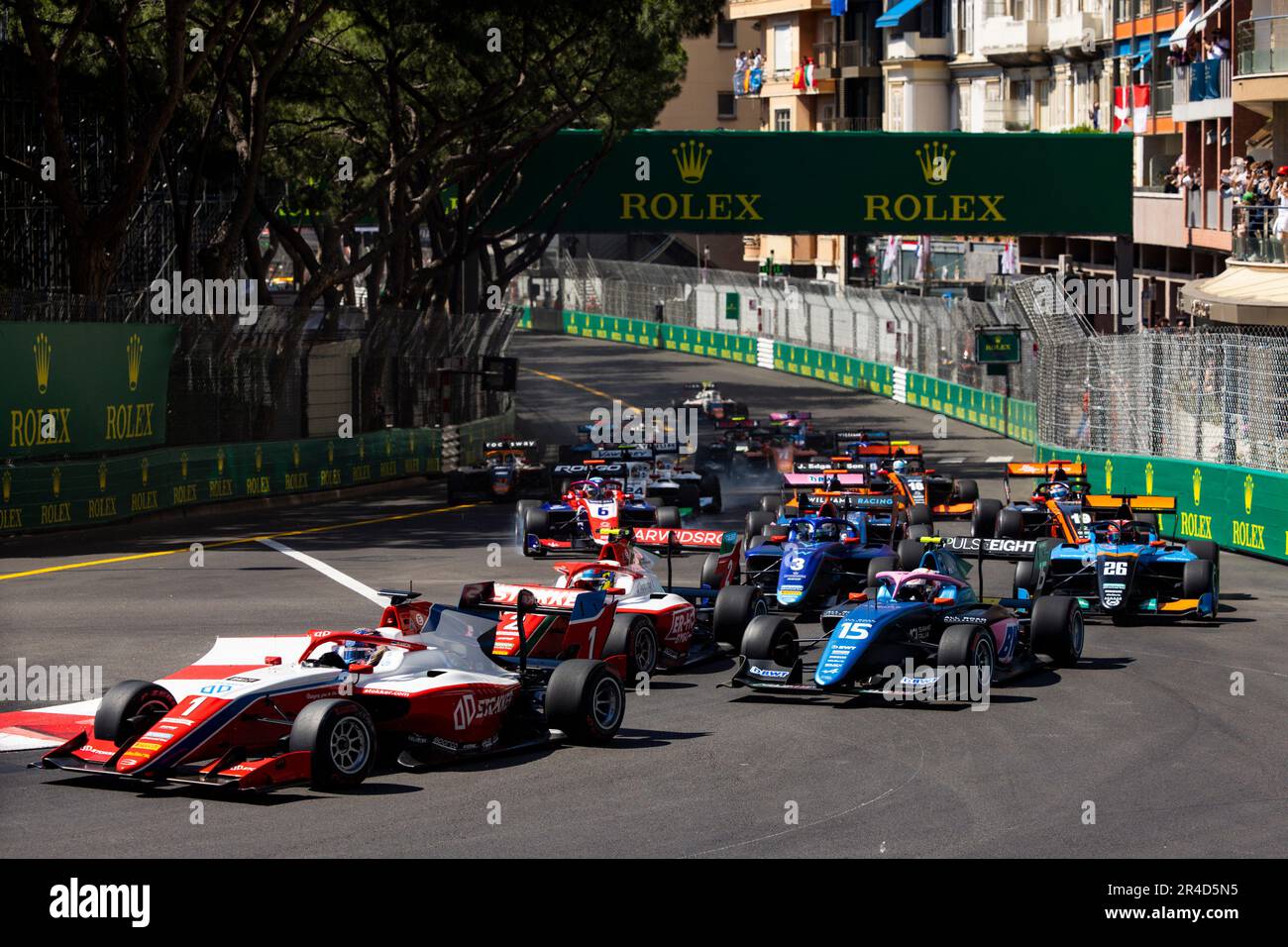 Start of the race, 01 ARON Paul (est), Prema Racing, Dallara F3, action ...