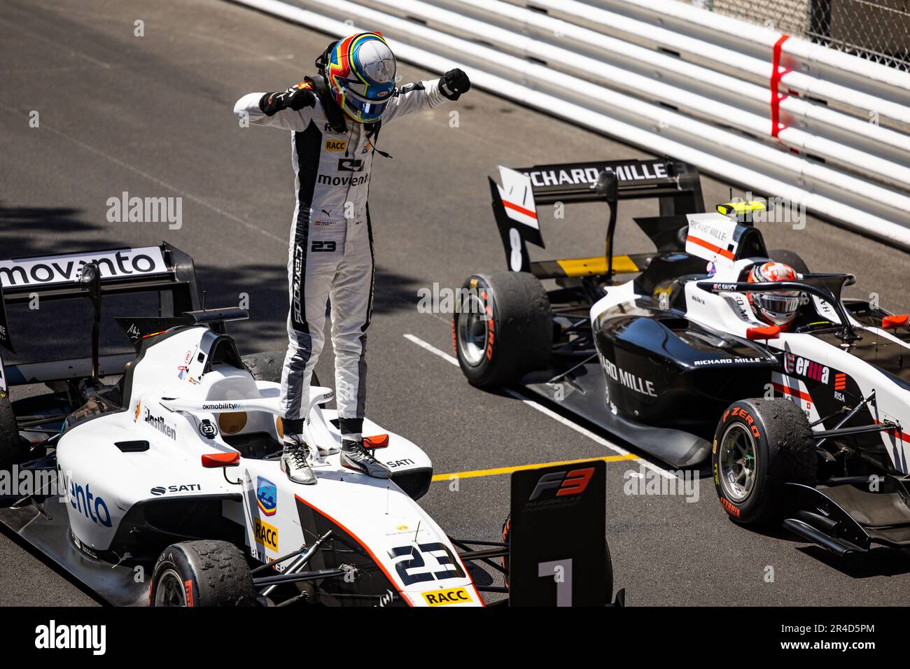 MARTI Jose Maria (spa), Campos Racing, Dallara F3, portrait celebrates ...