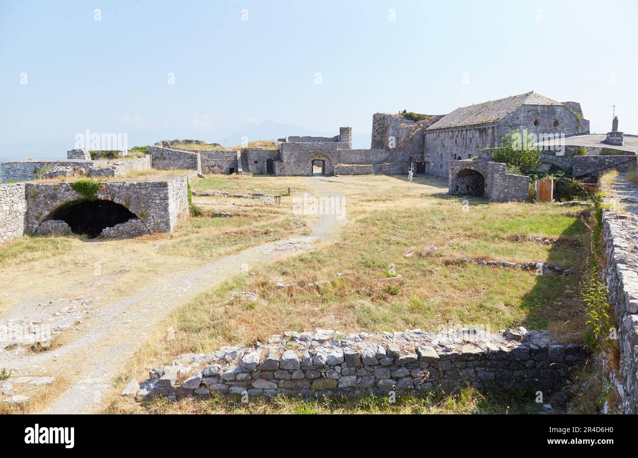 Rozafa Castle, a historic medieval fortress and castle in Shkoder city ...