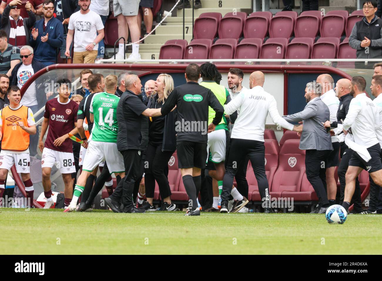 Tynecastle Park. 27 May 2023. Cinch Premiership. Heart of Midlothian v ...