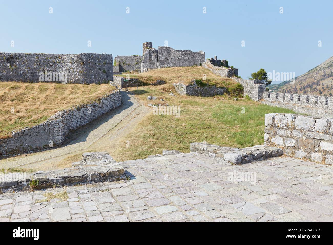 Rozafa Castle, a historic medieval fortress and castle in Shkoder city ...