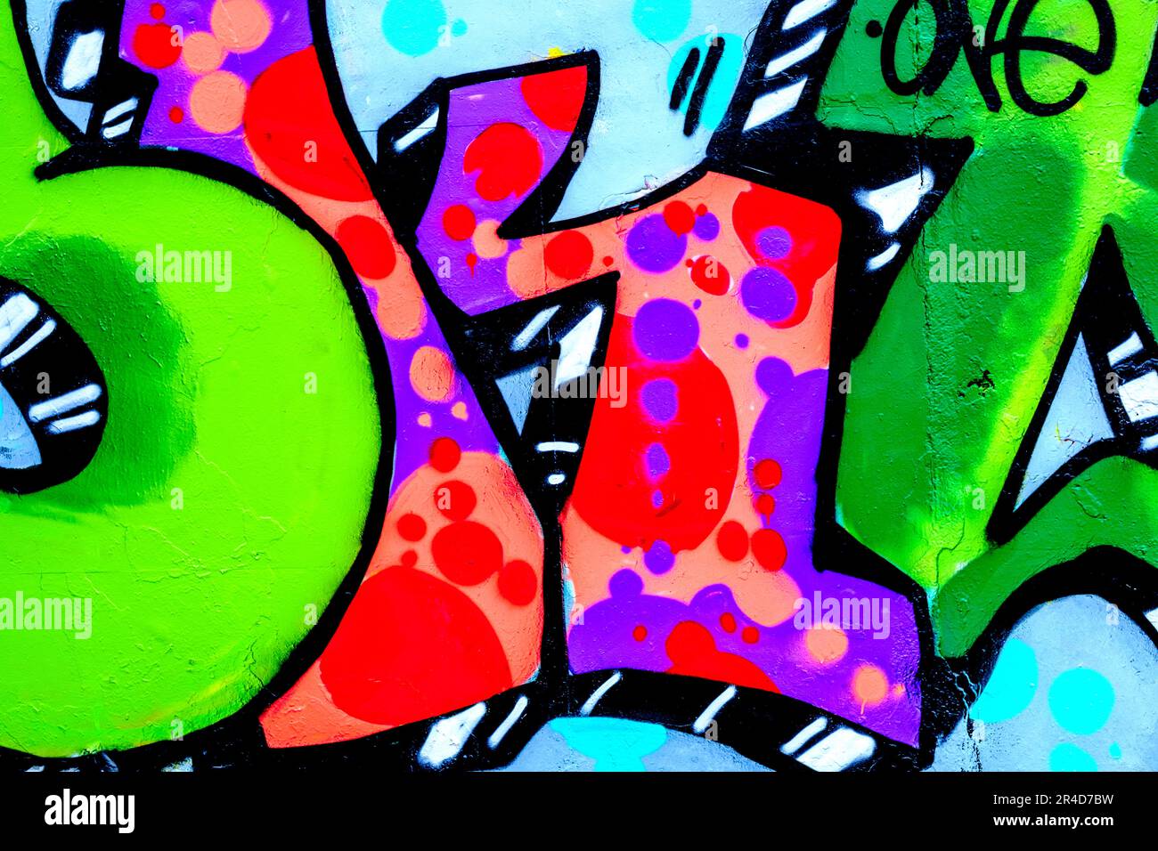 Stavanger, Rogaland, Norway, May 19 2023, Bright Colourful Wall Art ...