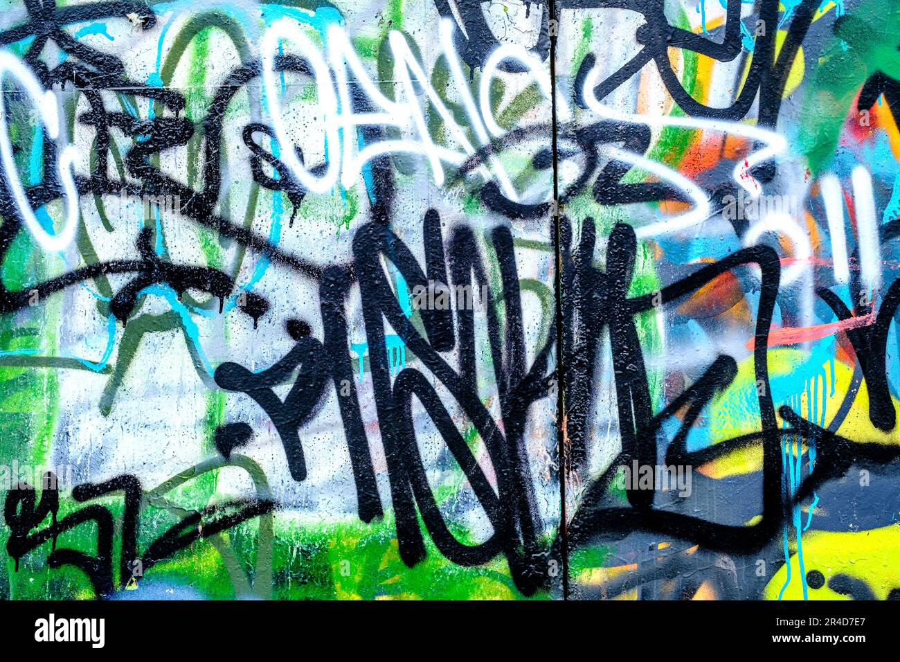 Stavanger, Rogaland, Norway, May 19 2023, Bright Colourful Wall Art ...