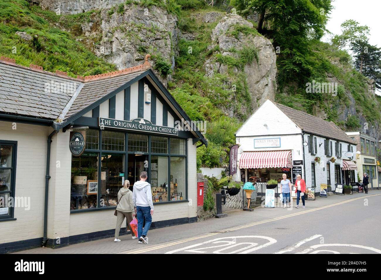 Around Cheddar Gorge a tourist attraction in Somerset UK Gift shops ...