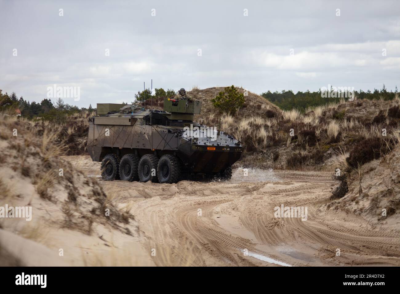 Danish soldiers assigned to the 1st Artillery Battalion conduct live ...