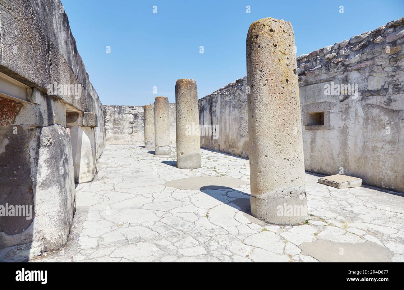 The unique ruins of Mitla, in Oaxaca, Mexico, was a Zapotec and Mixtec city known for its ...