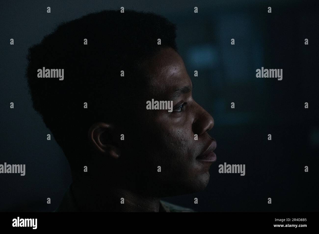 U.S. Air Force Staff Sgt. Franklin Harris, 2nd Audiovisual Squadron NCO ...