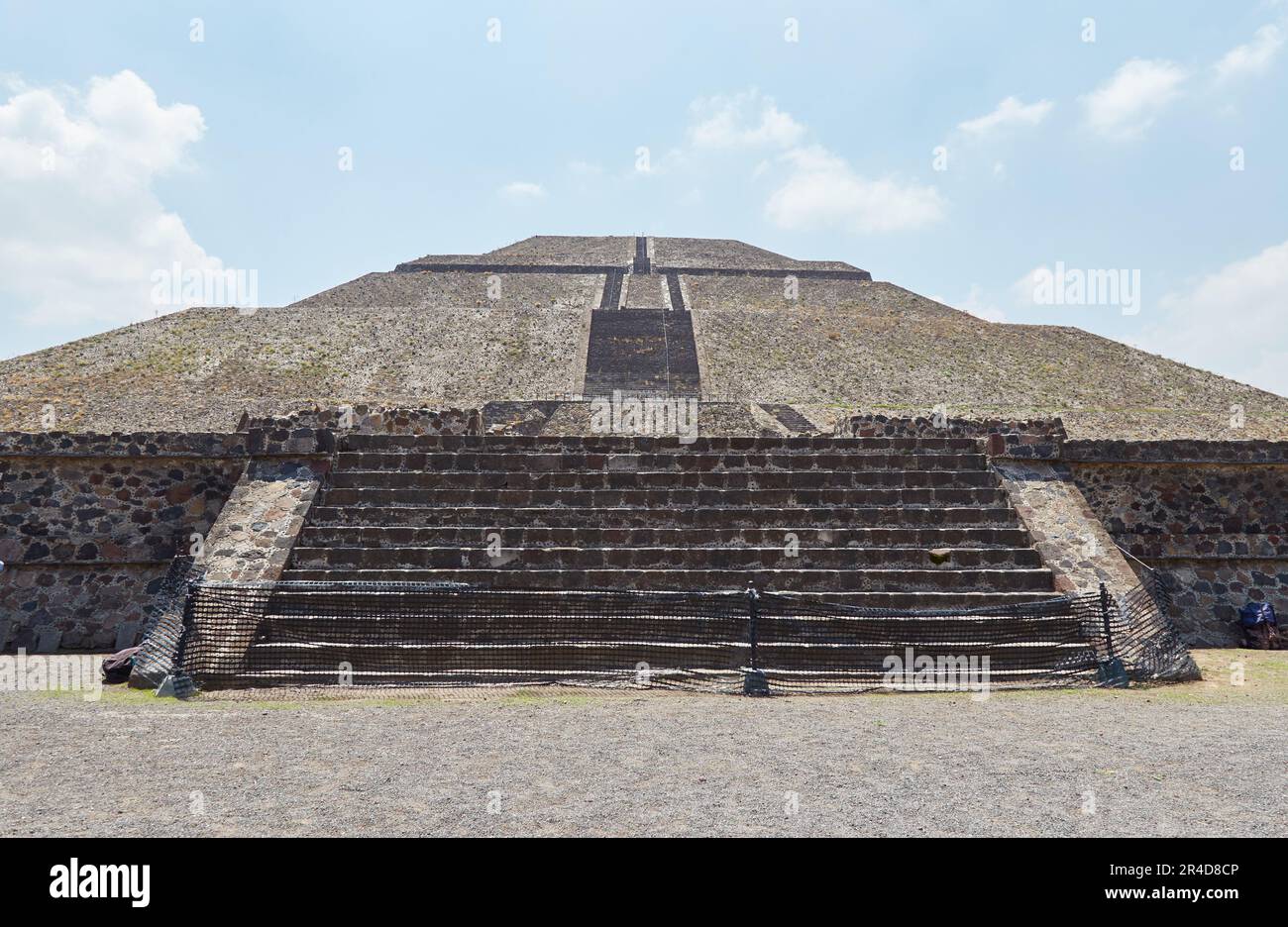 The monumental Pyramid of the Sun in Teotihuacan, Mexico, the country's ...