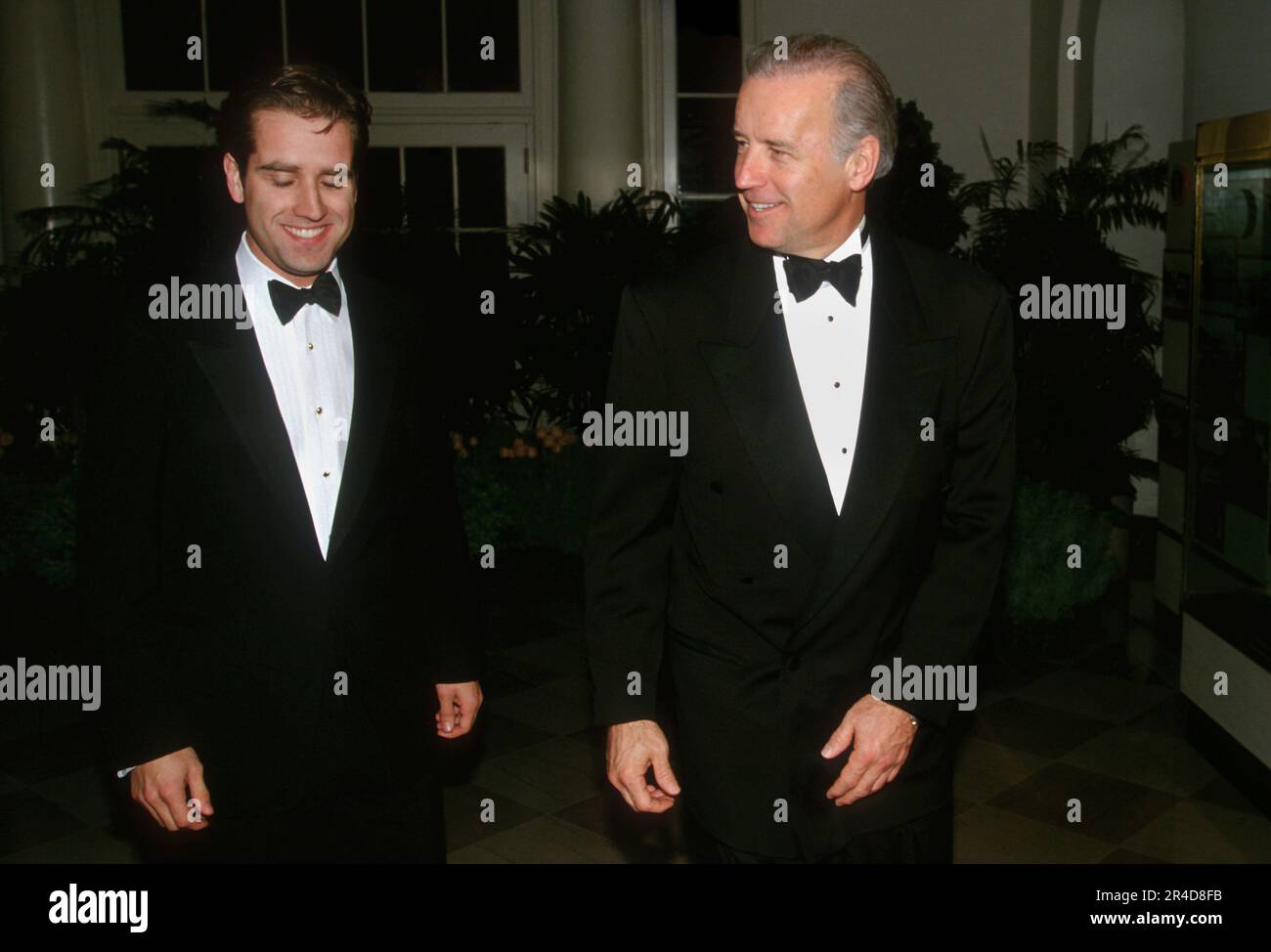 U.S Senator Joe Biden, D-DE, and son Beau Biden, left, arrive for the ...