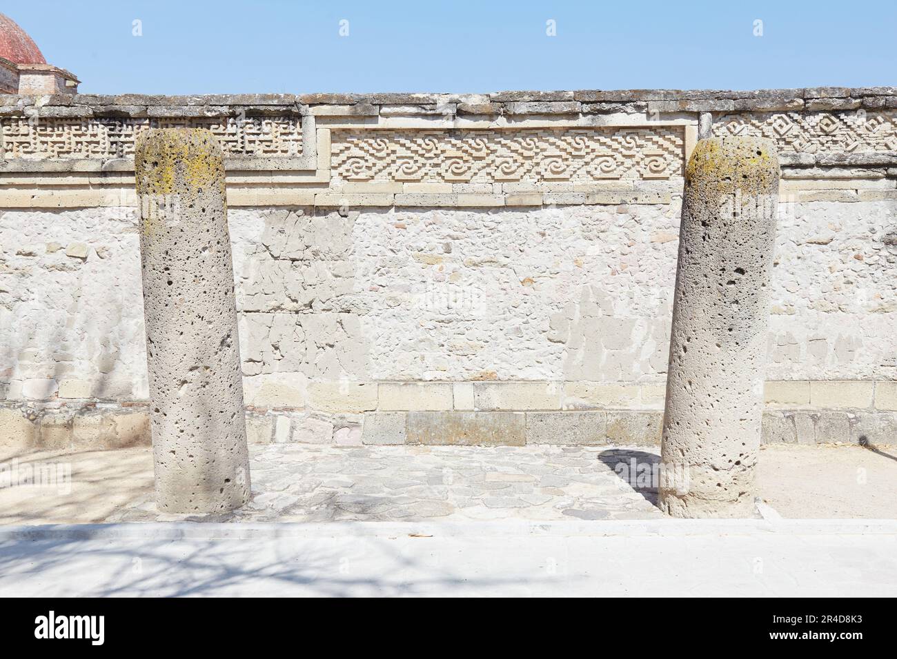 The unique ruins of Mitla, in Oaxaca, Mexico, was a Zapotec and Mixtec city known for its ...