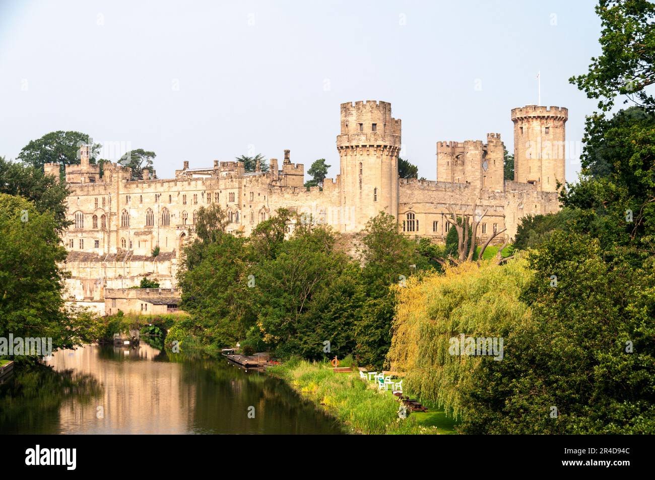 The 12th century built Warwick Castle, rich in English history ...