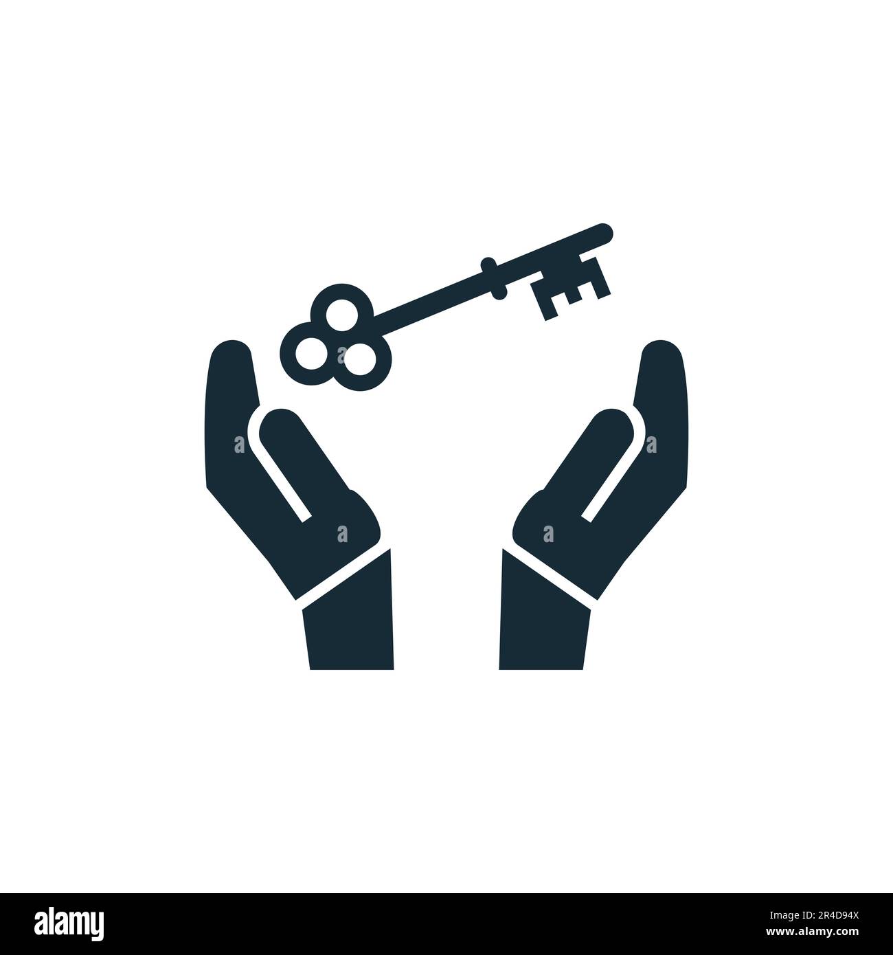 Hand and Key Icon Design Template Elements Stock Vector Image & Art - Alamy