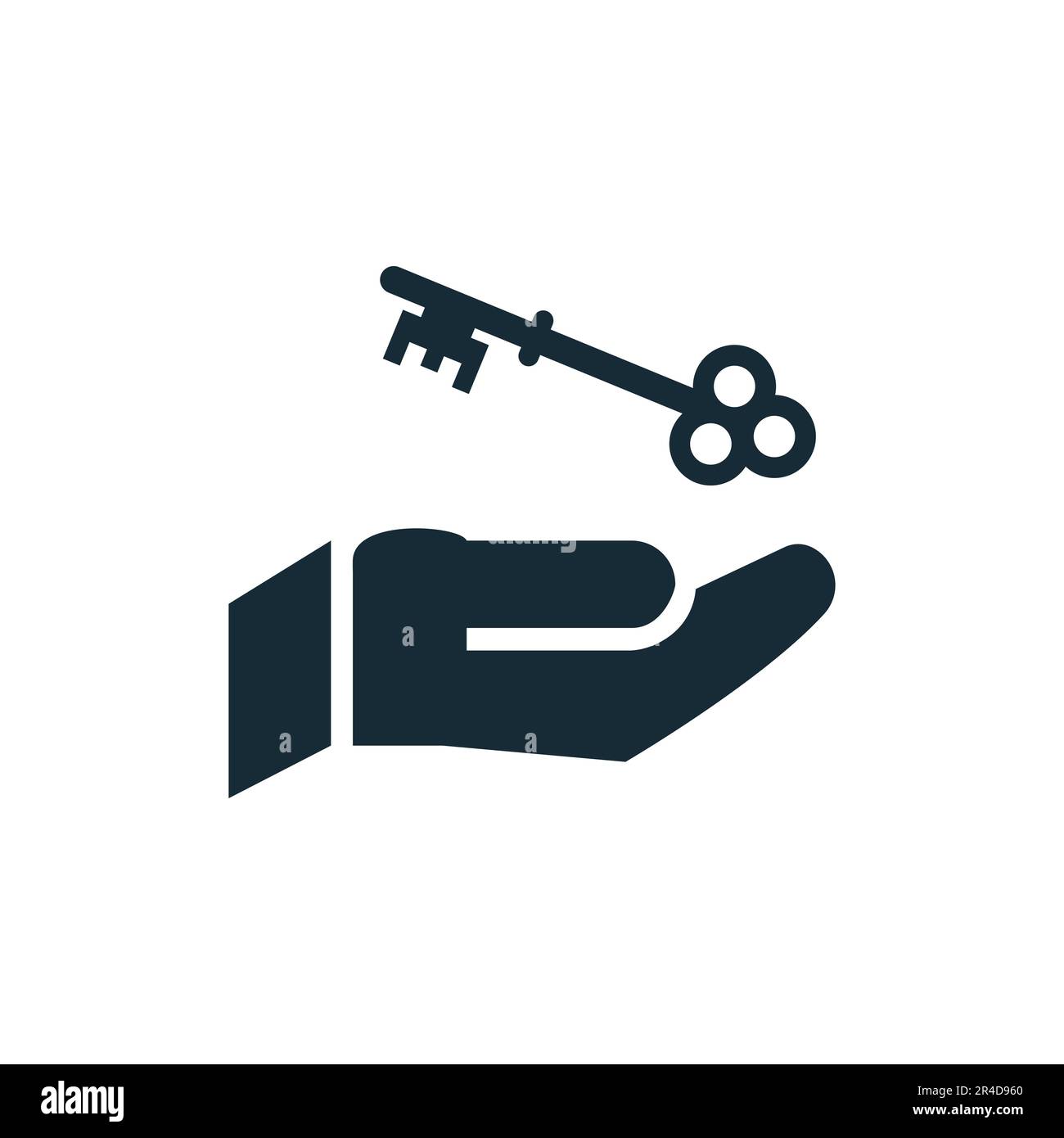 Hand and Key Icon Design Template Elements Stock Vector Image & Art - Alamy