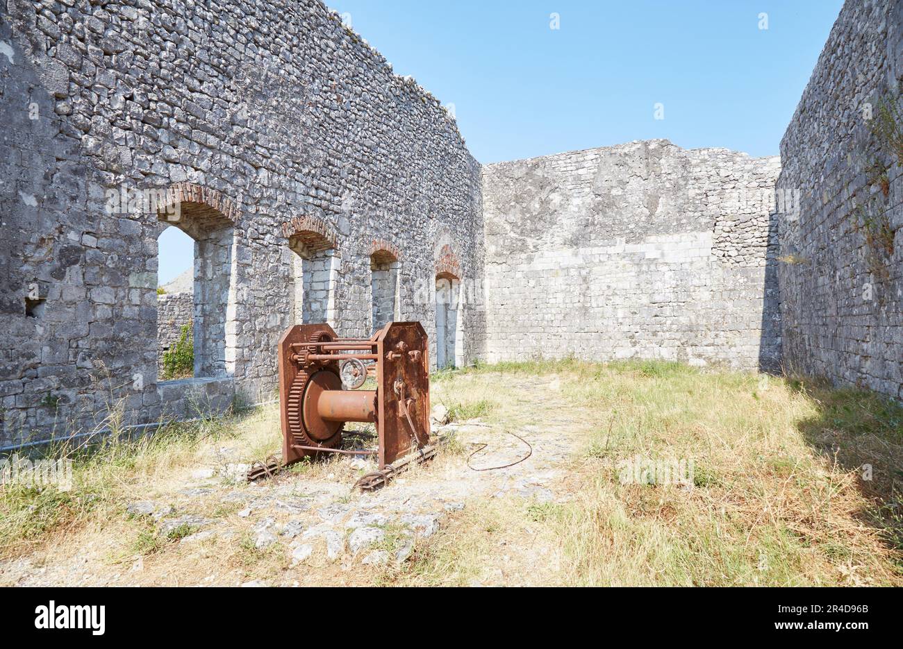 Rozafa Castle, a historic medieval fortress and castle in Shkoder city ...