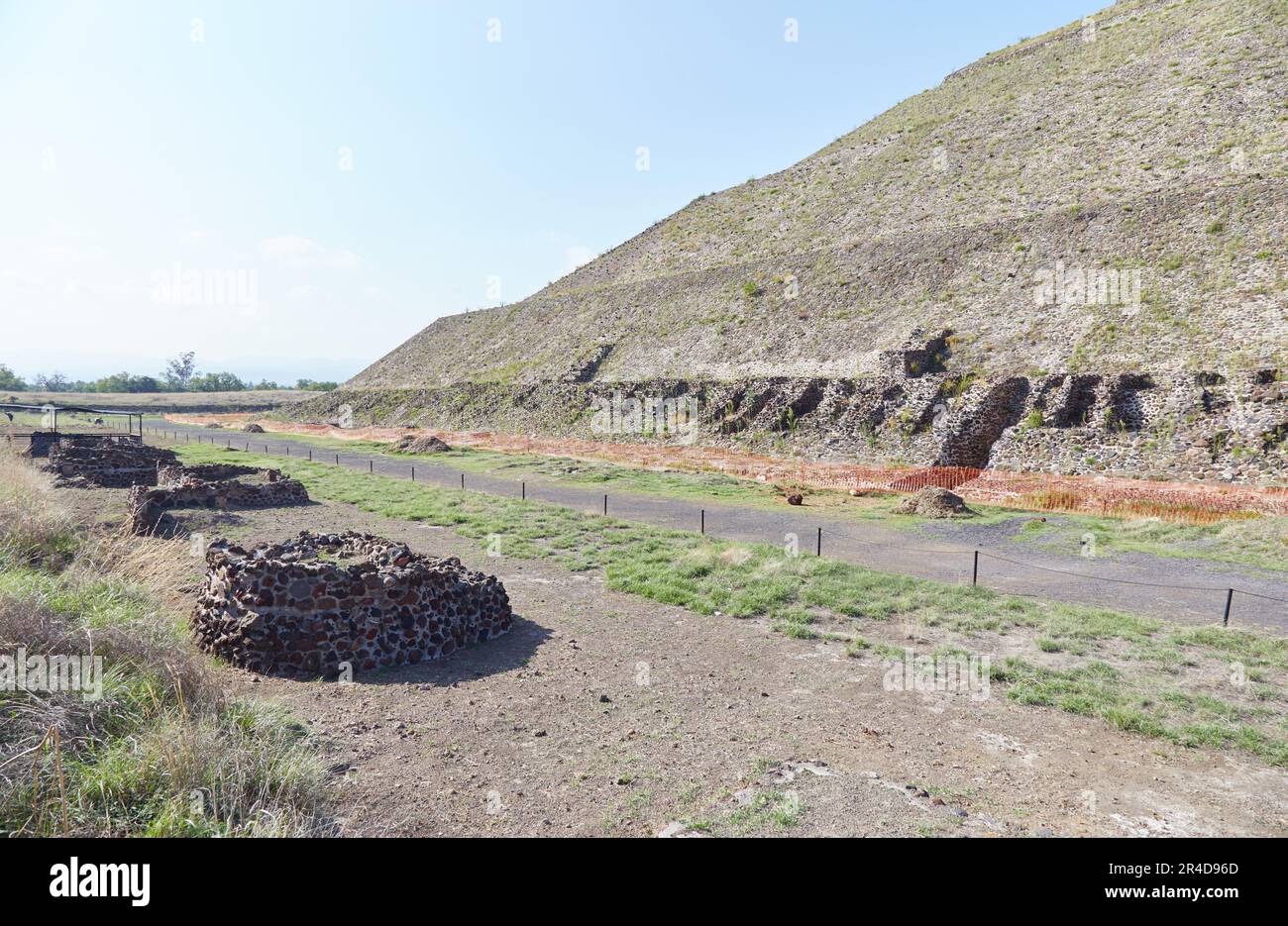 The monumental Pyramid of the Sun in Teotihuacan, Mexico, the country's ...