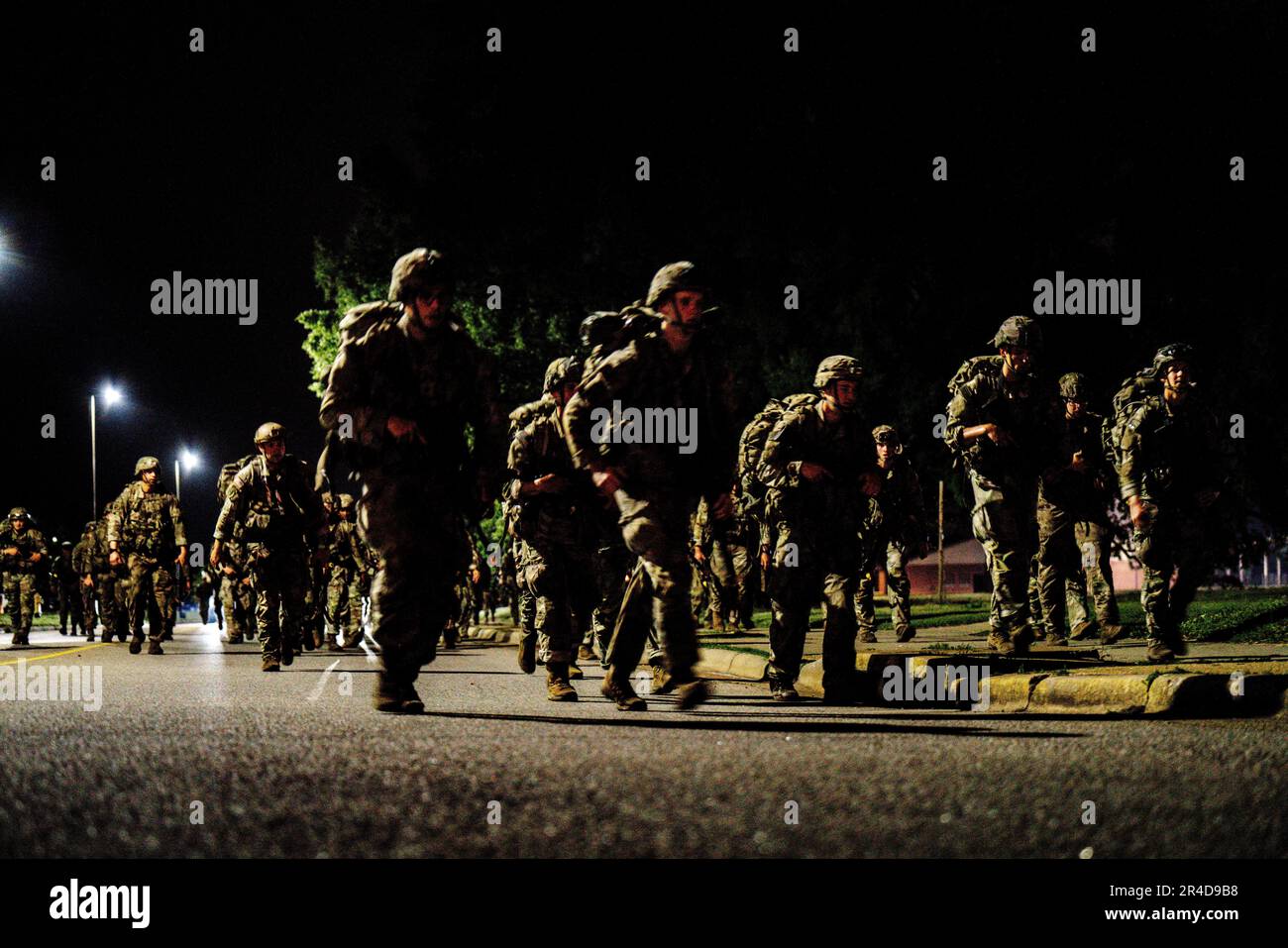 Paratroopers across the 82nd Airborne Division execute the 12 mile road ...