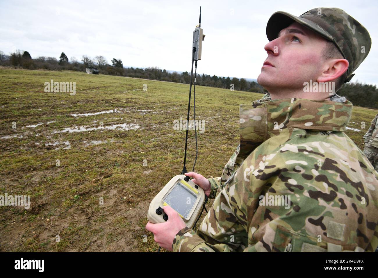 U.S. Army Spc. Charles Ivey with Palehorse Troop, 4th Squadron, 2nd ...