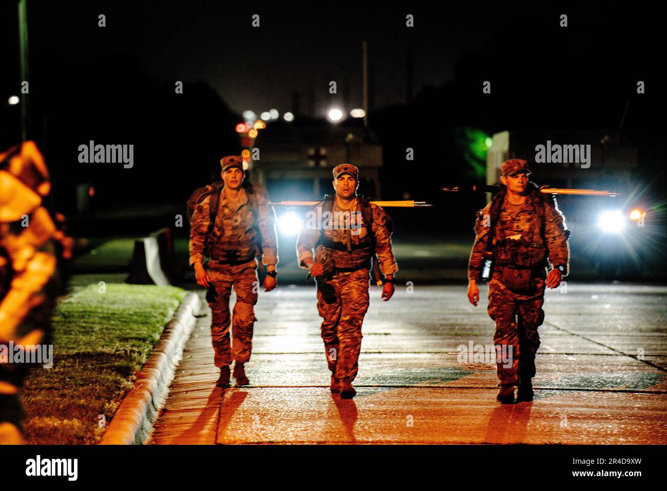 Paratroopers across the 82nd Airborne Division execute the 12 mile road ...