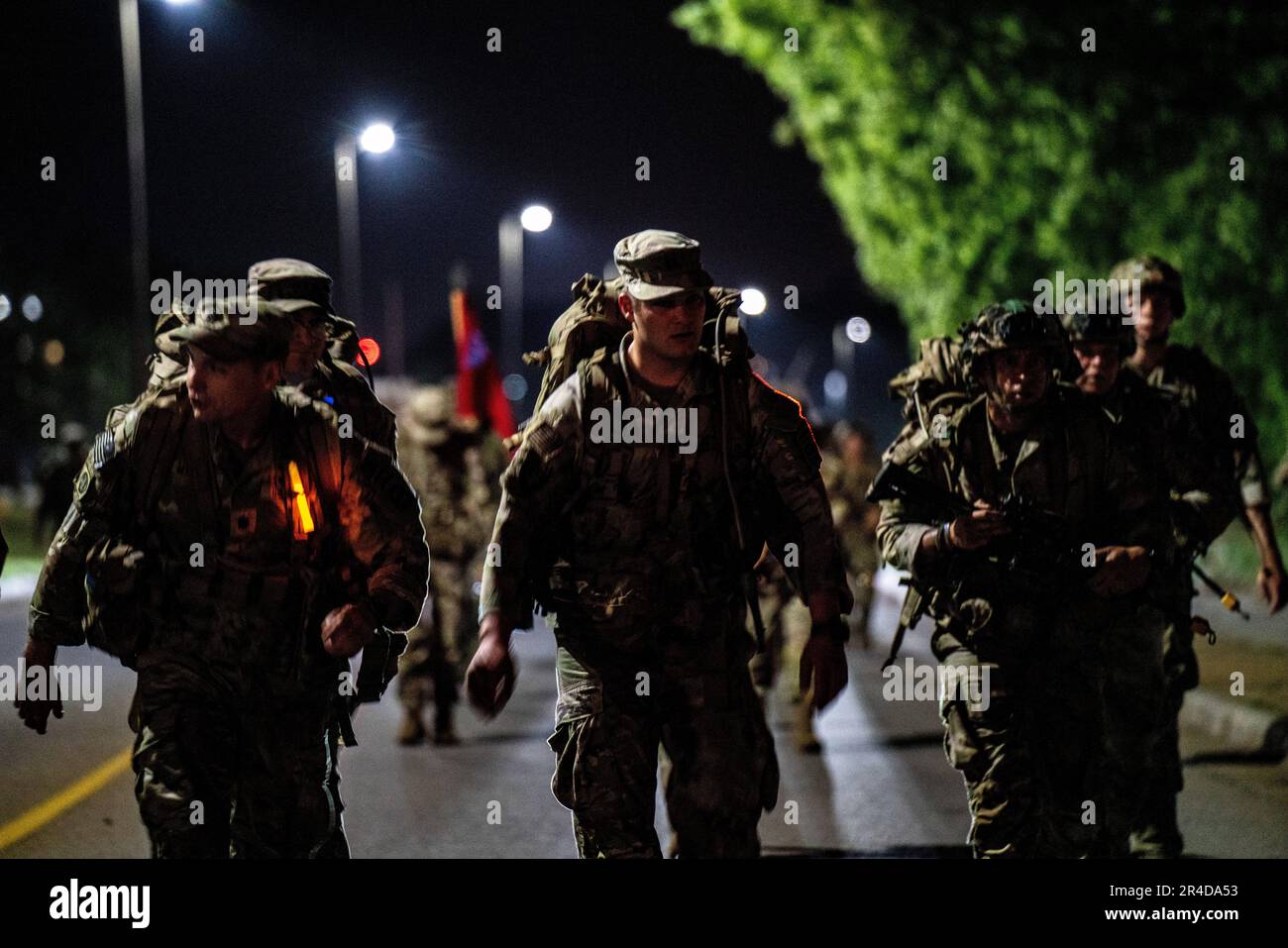 Paratroopers across the 82nd Airborne Division execute the 12 mile road ...
