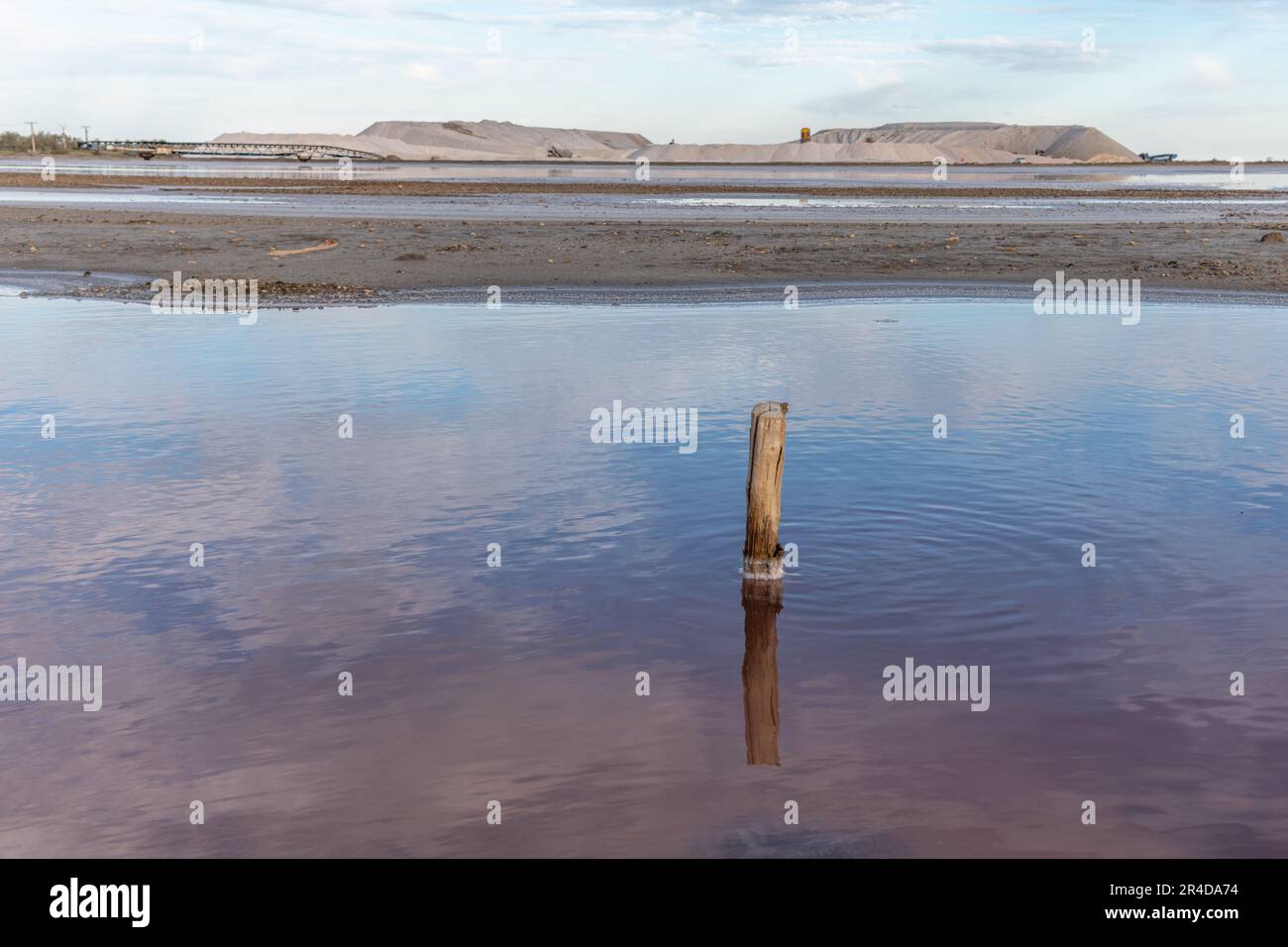 Salt exploitation in the village of Salin de Giraud near the mouth of ...