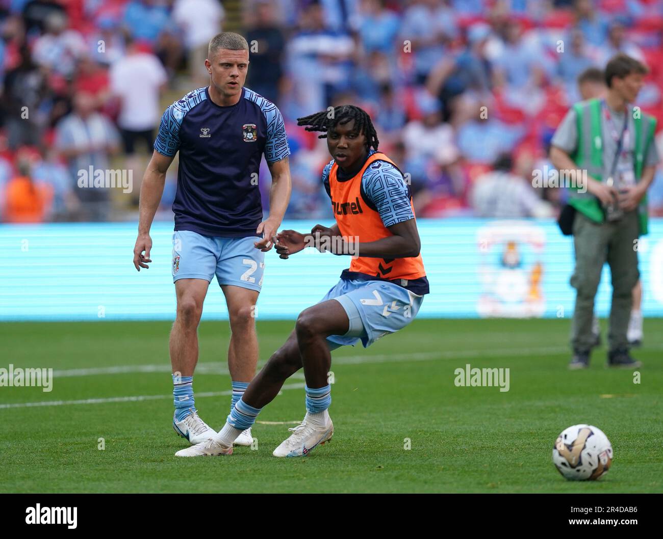 Coventry City's Jake Bidwell (second right) and Brooke Norton-Cuffy ...