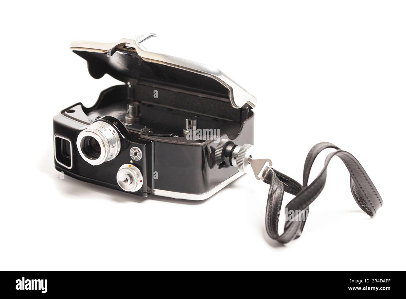 Vintage movie camera with filters isolated on white background Stock ...