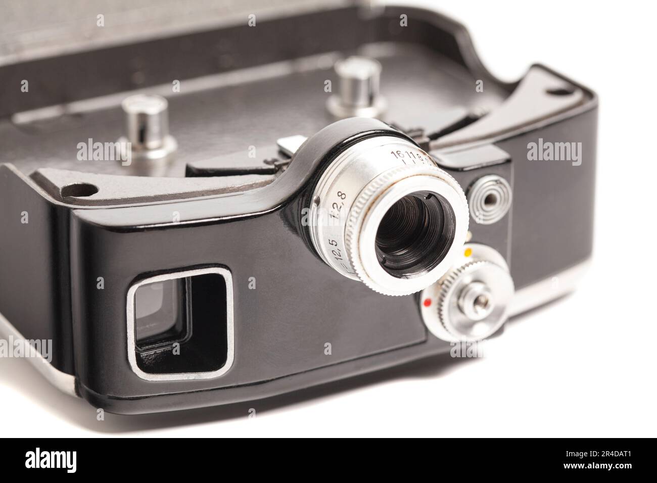 Vintage movie camera with filters isolated on white background Stock ...