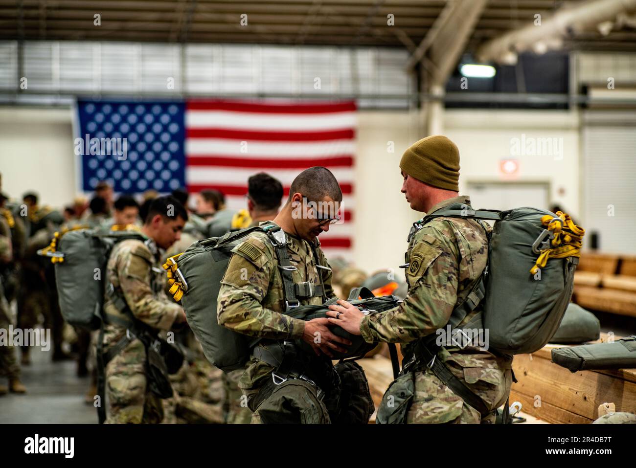 Paratroopers of the 2nd Brigade Combat Team, 82nd Airborne Division don ...