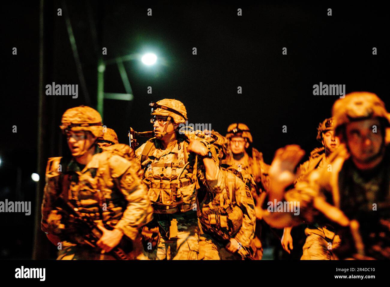 Paratroopers across the 82nd Airborne Division execute the 12 mile road ...