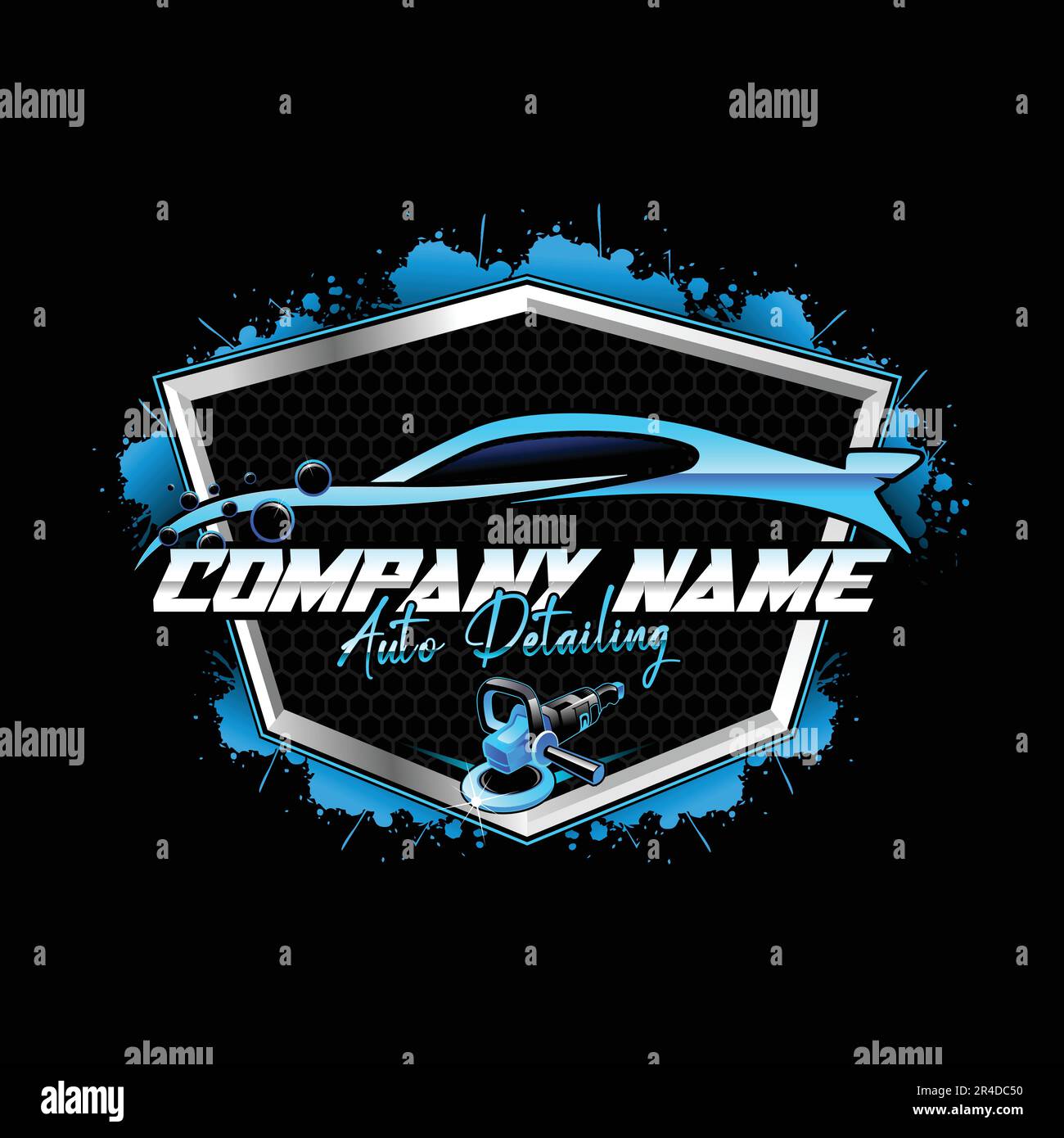 Illustration vector graphic of auto detailing service logo design on ...