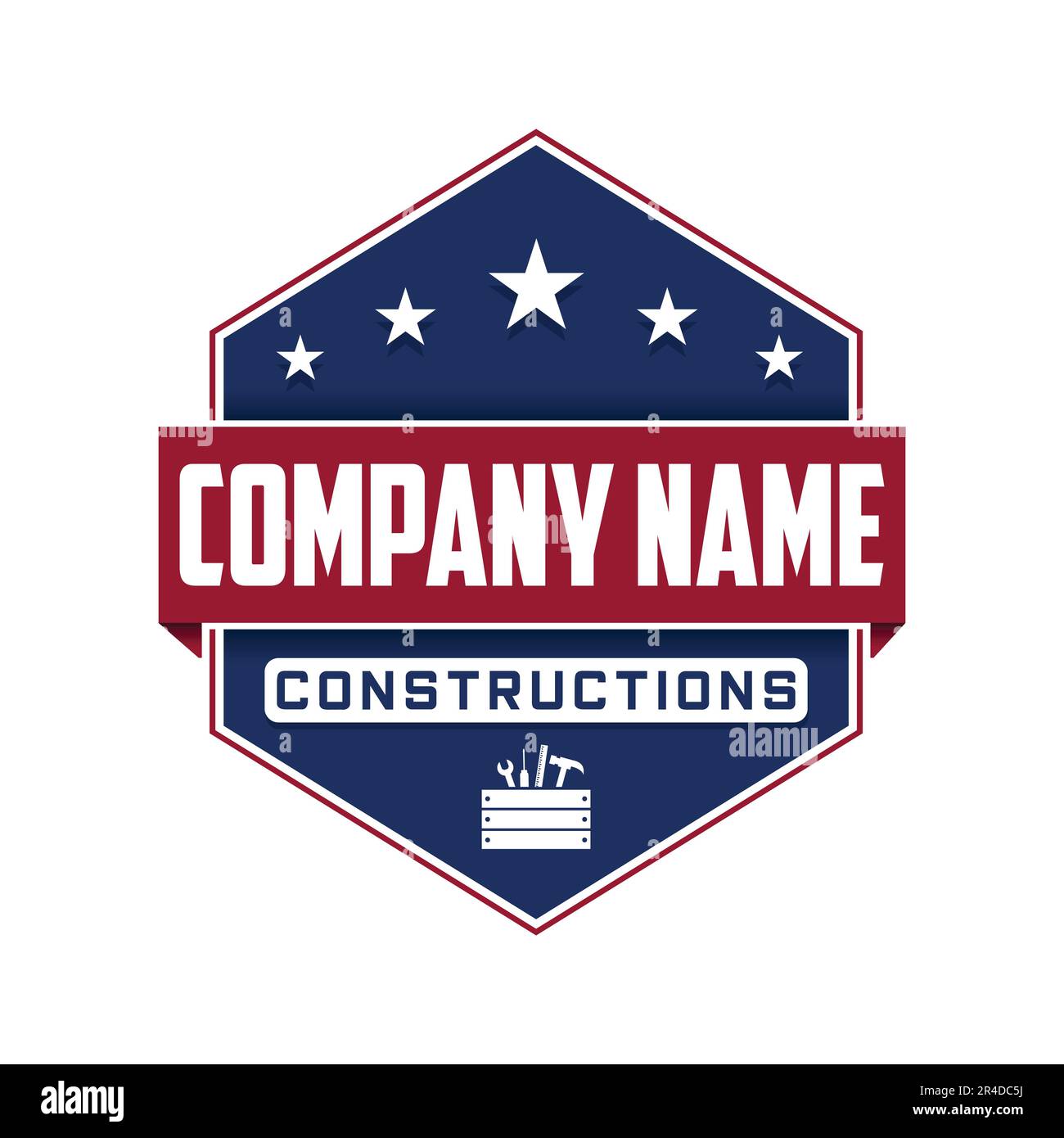 Vector illustration of home construction logo on white background Stock ...