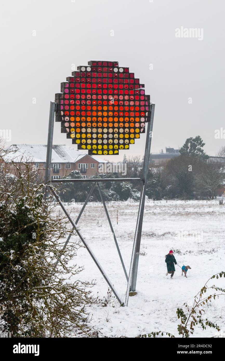 The Swift Code bird nesting tower on Logans Meadow in Chesterton ...