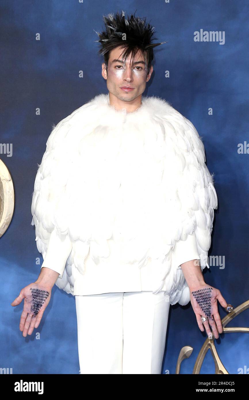 Ezra Miller attends the UK Premiere of "Fantastic Beasts: The Crimes Of ...