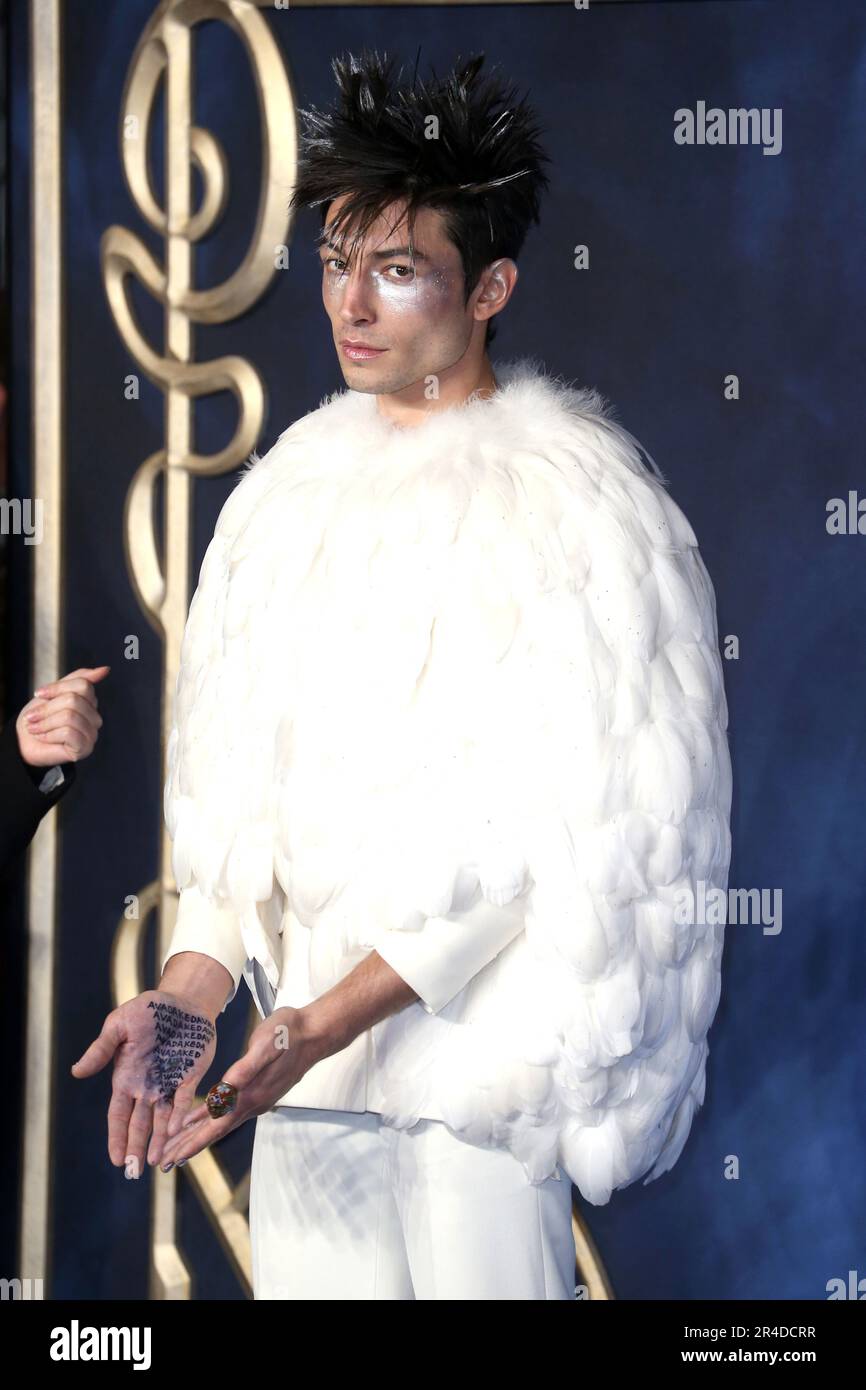 Ezra Miller attends the UK Premiere of "Fantastic Beasts: The Crimes Of ...