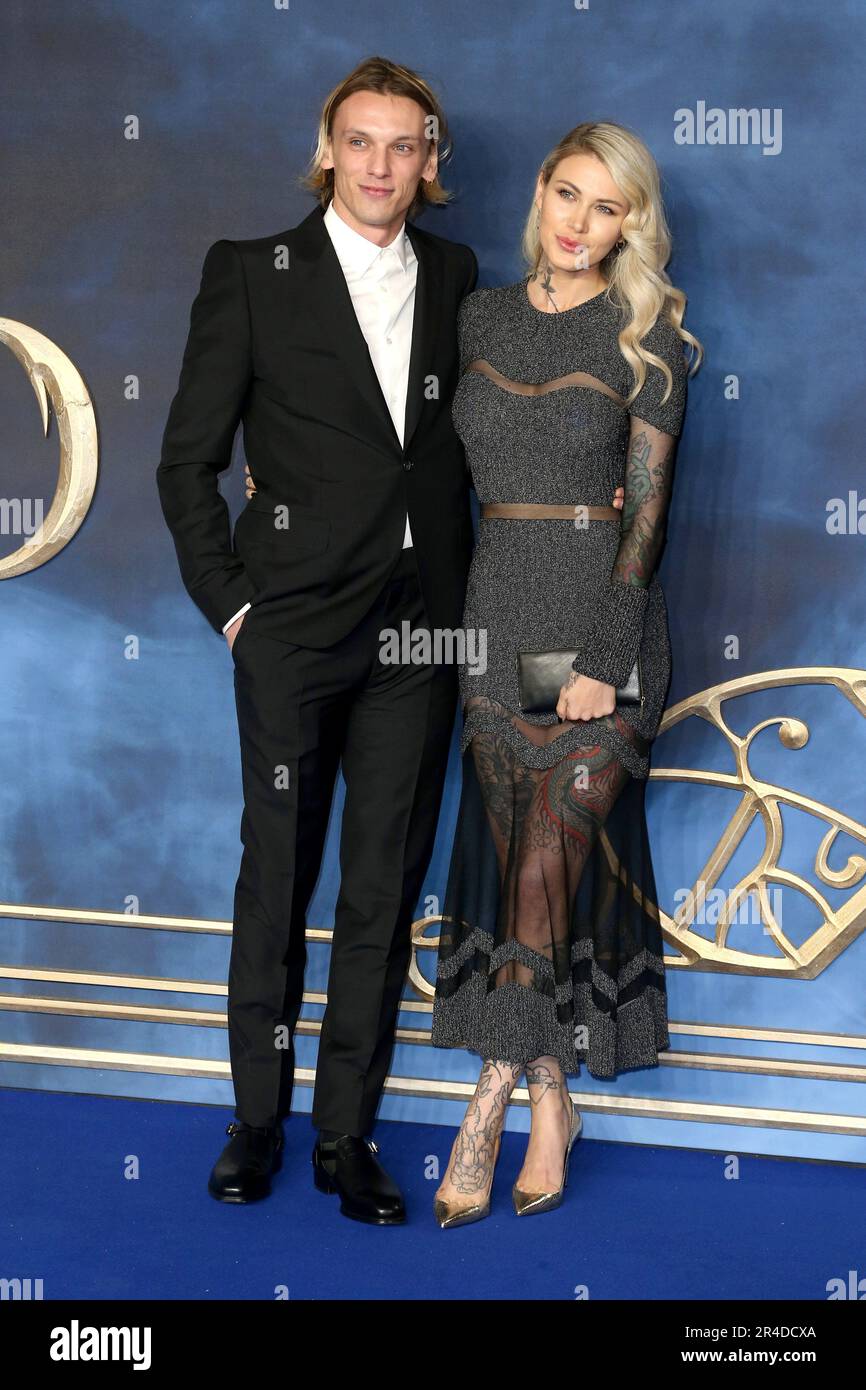 Jamie Campbell Bower and Ruby Quilter attend the UK Premiere of ...